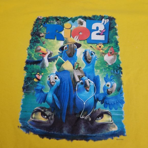 Vintage | Shirts | Vintage Rio 2 Movie Promo T Shirt Fox Disney Pixar ...